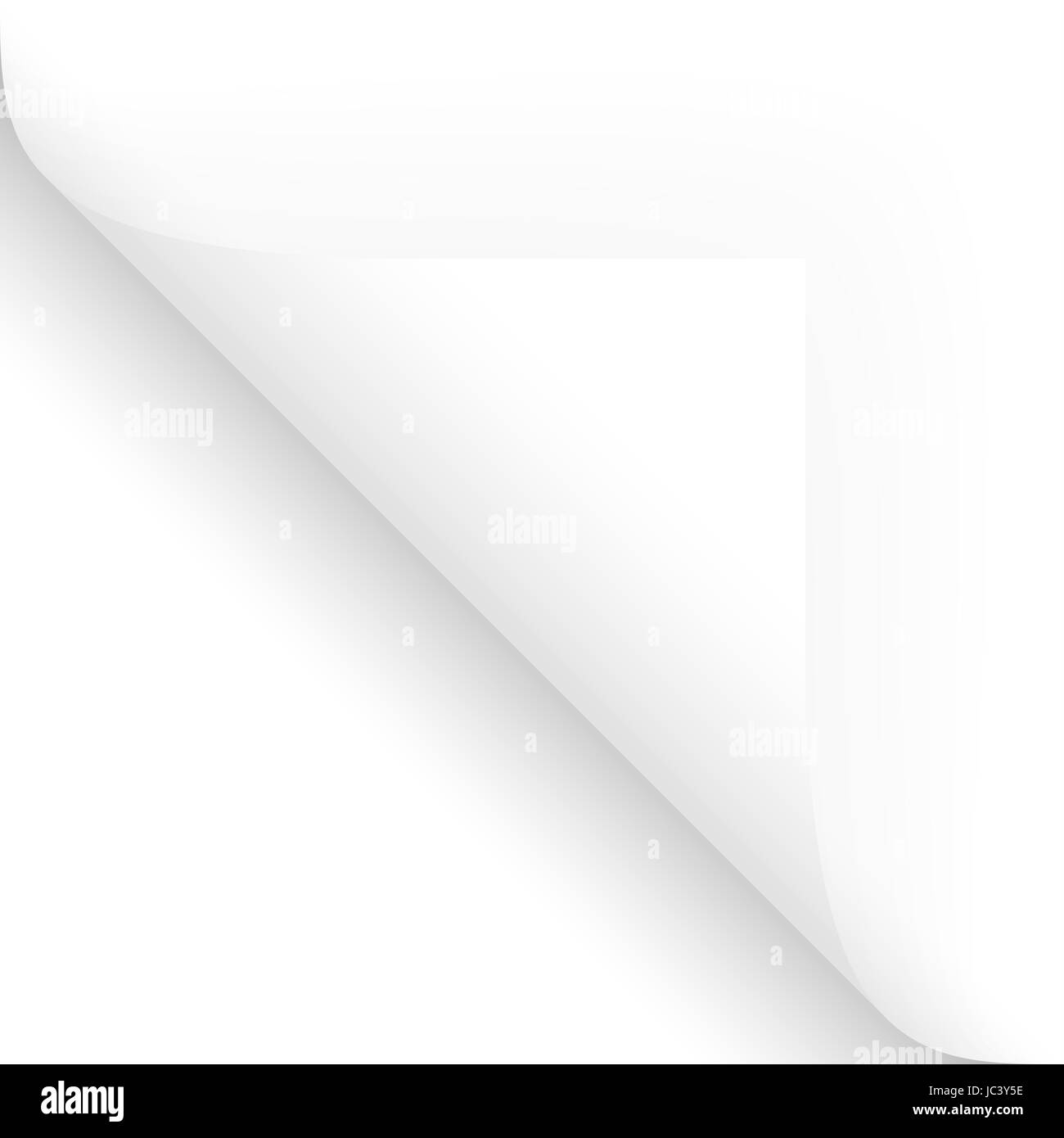 paper / side folding bottom left white Stock Photo - Alamy