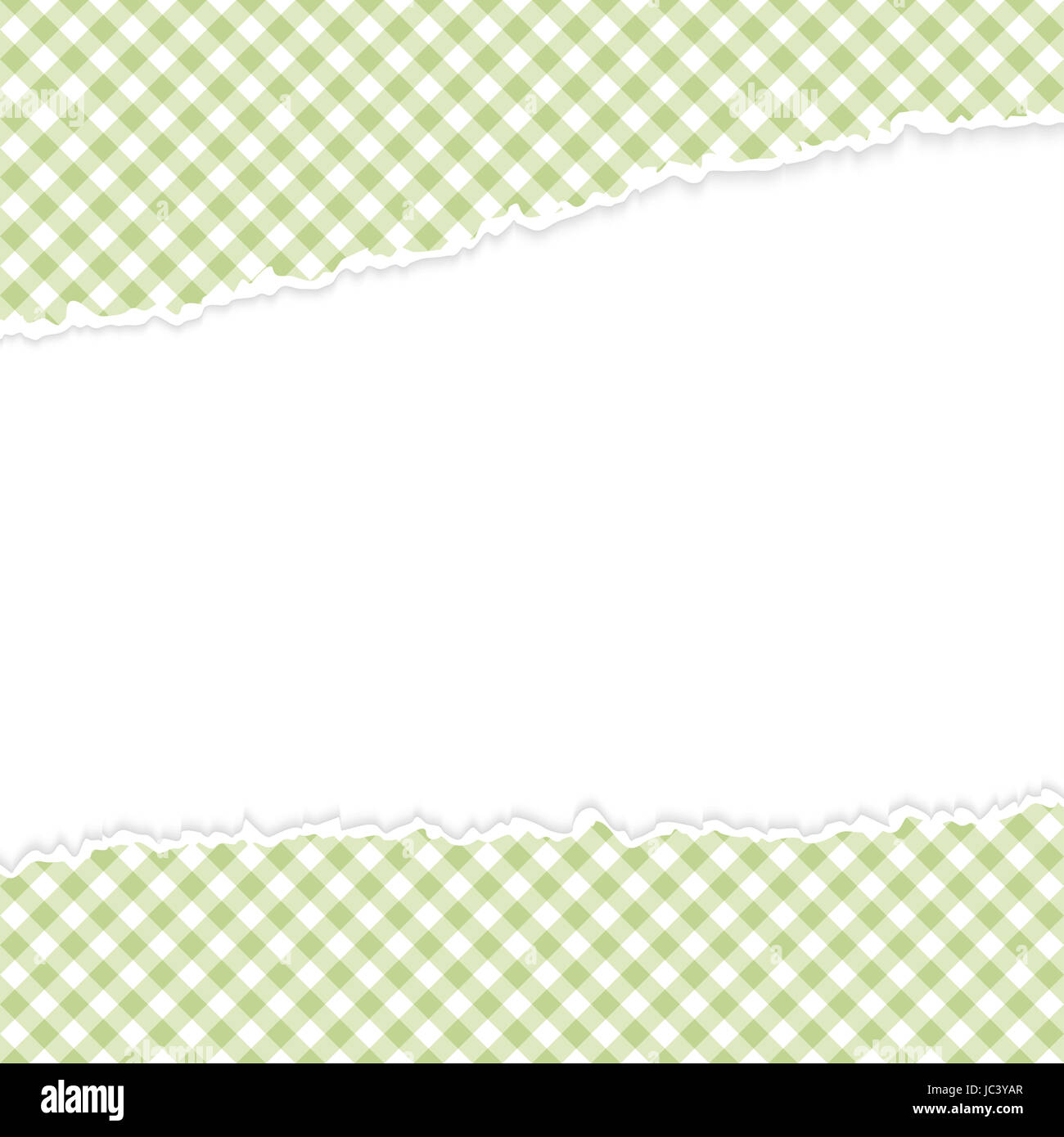 vector of ripped open paper checkered green Stock Photo - Alamy