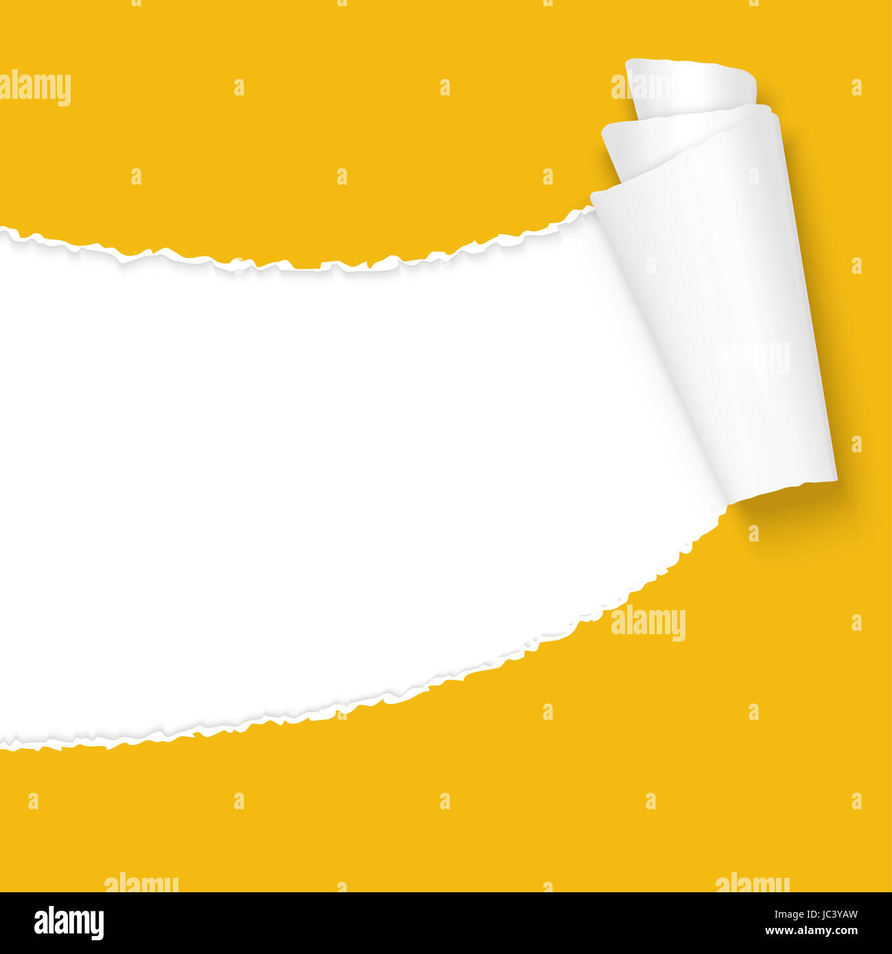 vector of ripped open paper colored orange Stock Photo - Alamy