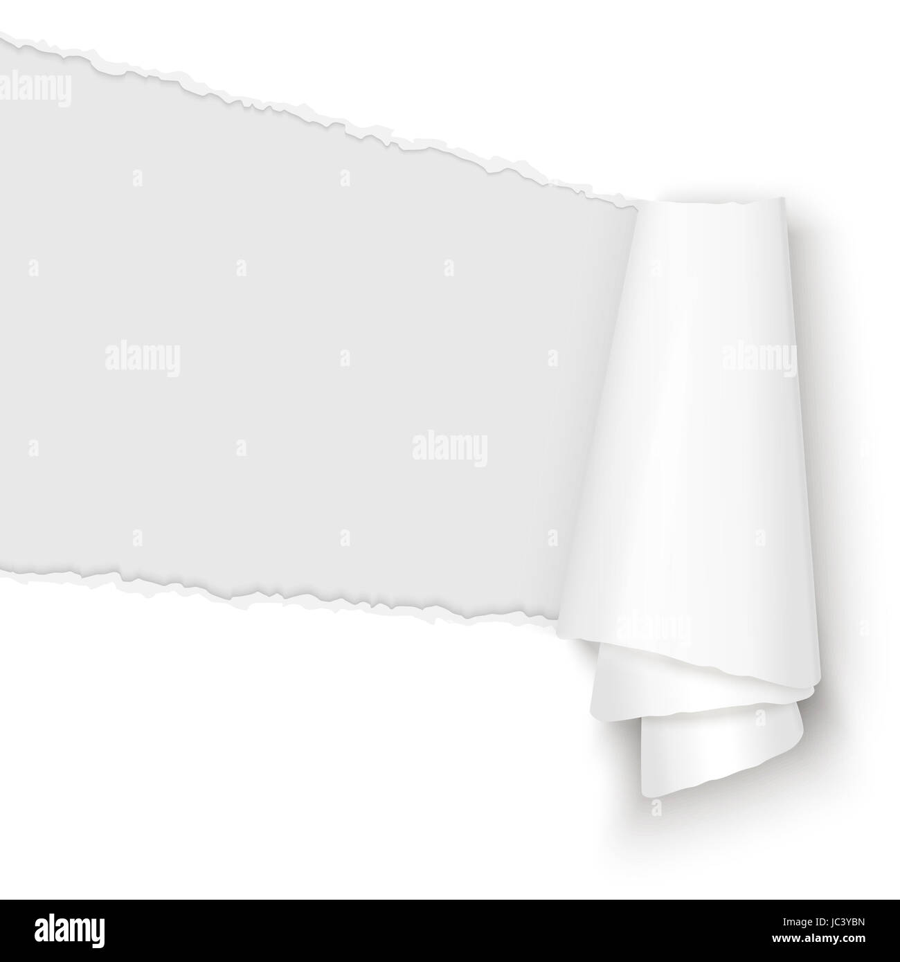 vector of ripped open paper colored white Stock Photo - Alamy