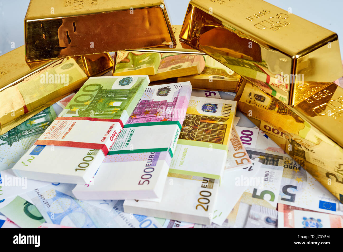 Finance background with money and gold. Finance concept Stock Photo - Alamy
