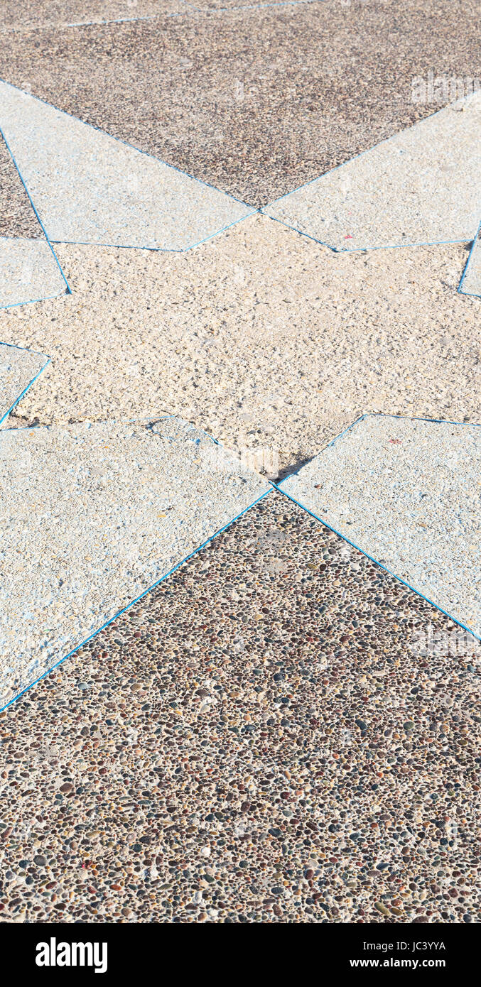 in the sidewalk star made of stone like background Stock Photo - Alamy