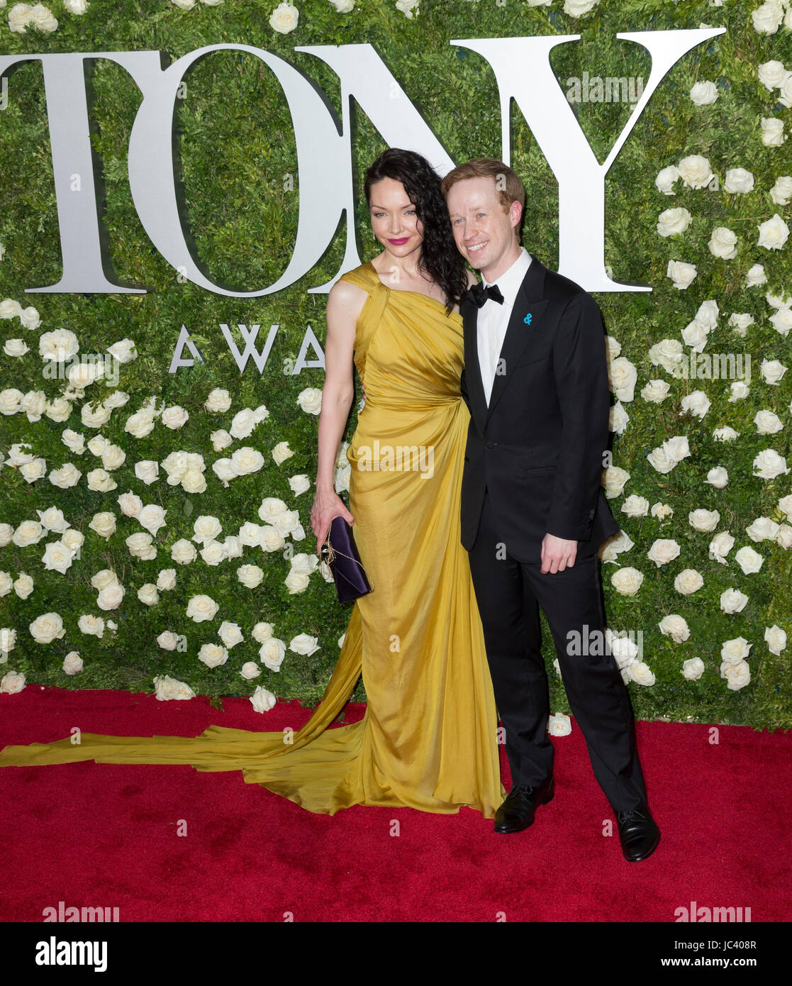 New York, NY USA - June 11, 2017: Katrina Lenk and guest attend Tony ...