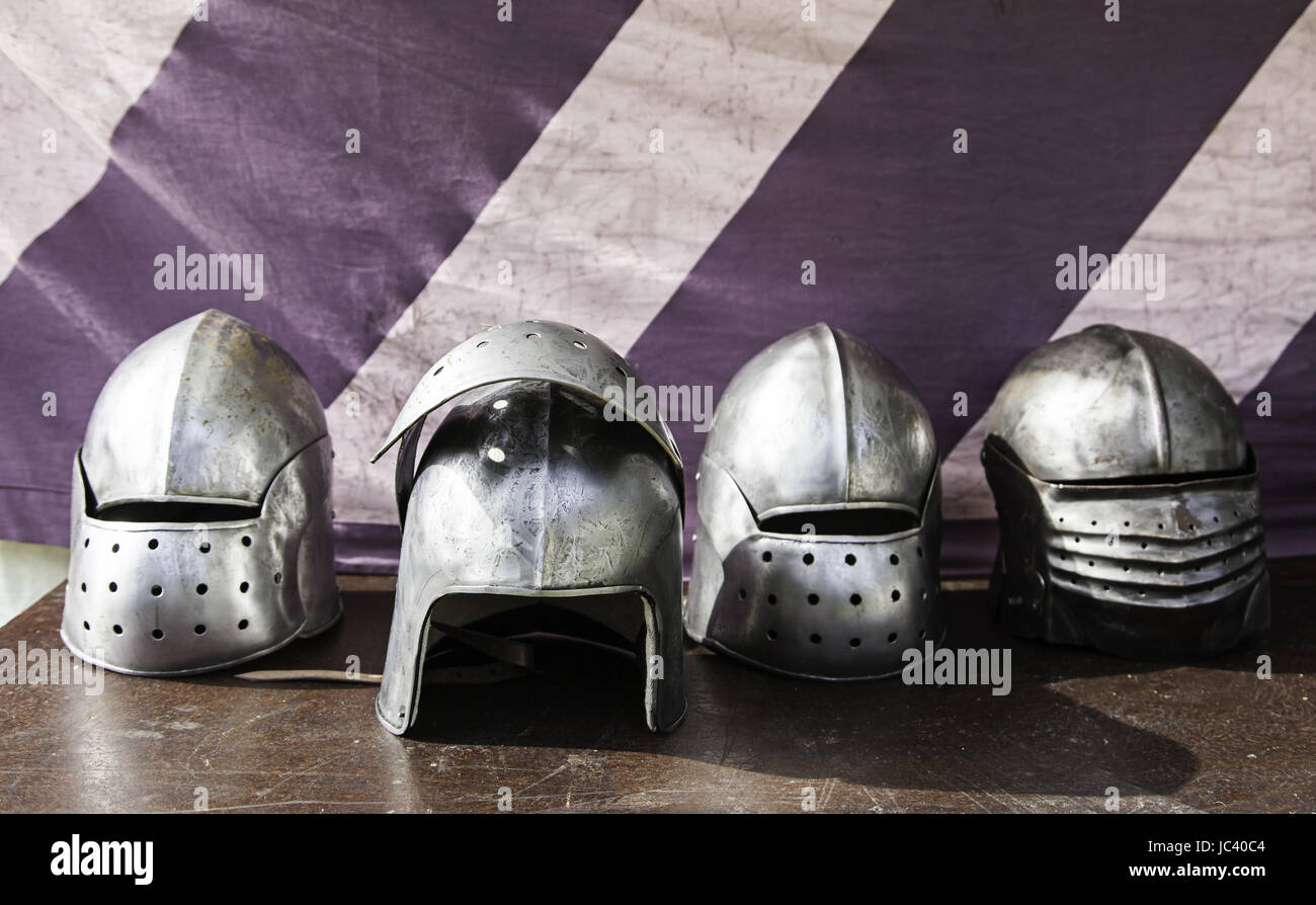 Medieval armor, detail of an ancient armor of war and protection ...