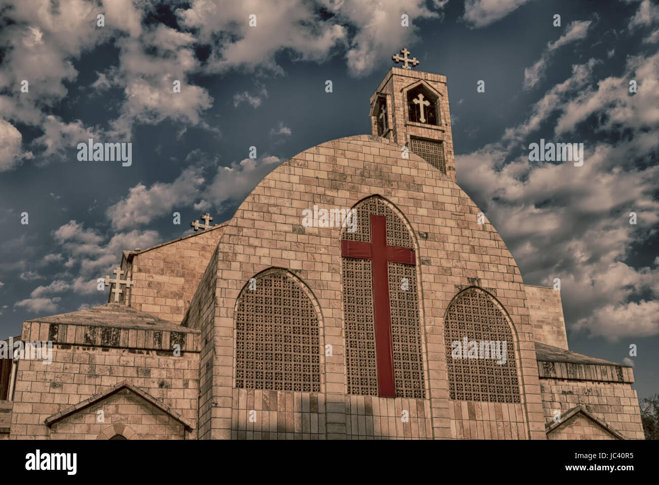 in amman jordan the chatolic church and the cross for religion Stock ...