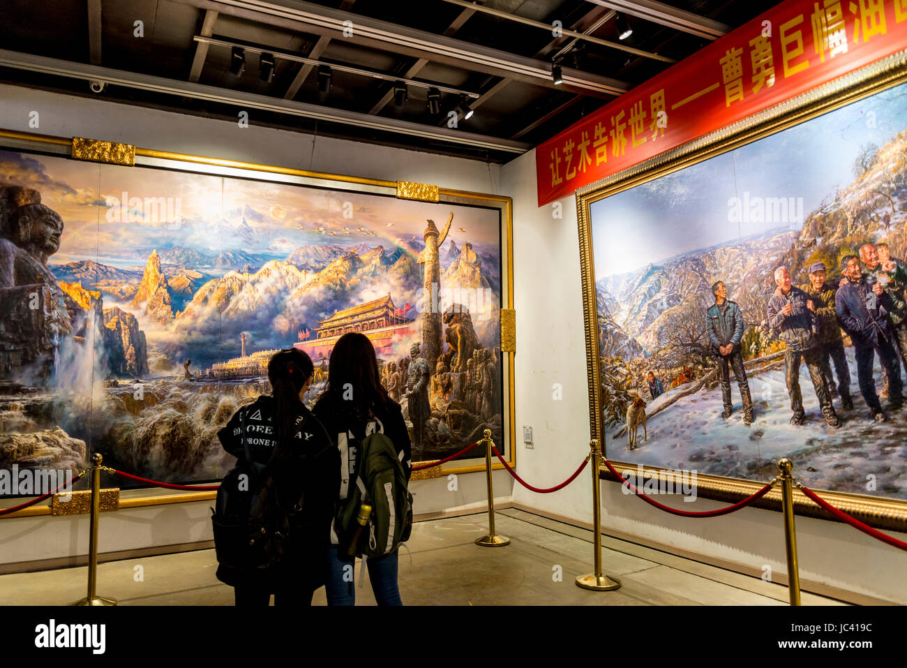 Inside of a gallery, 798 Art Zone, or Dashanzi Art District, Beijing ...