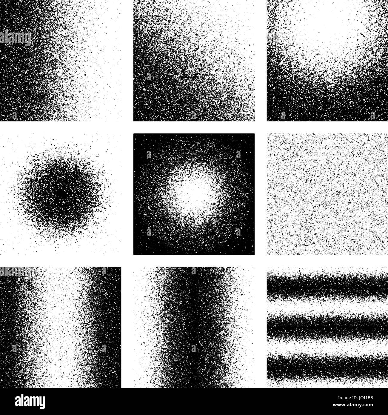 Distressed grunge, noise texture design element. Black and white vector ...