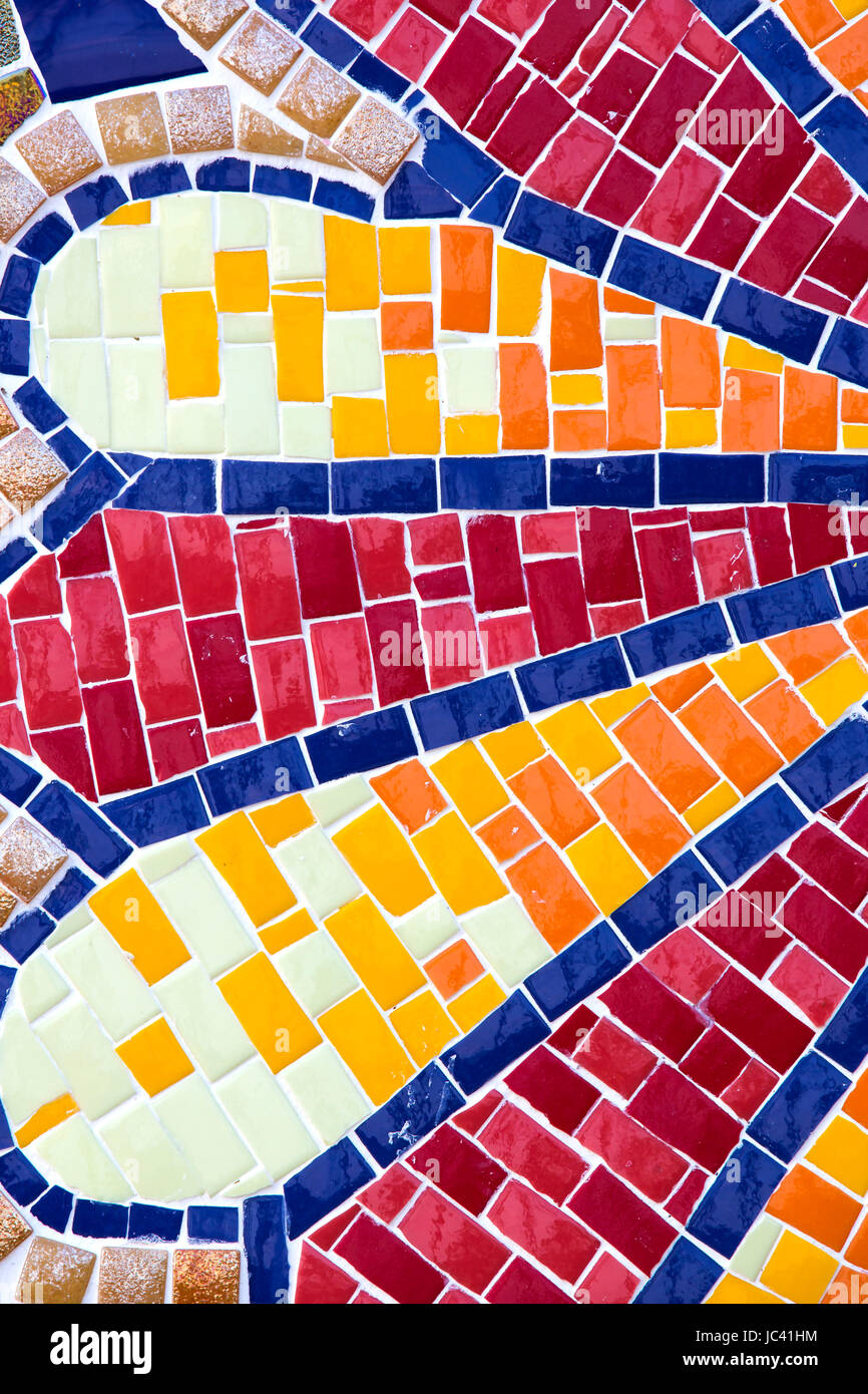 Background of mosaic color many items Stock Photo - Alamy
