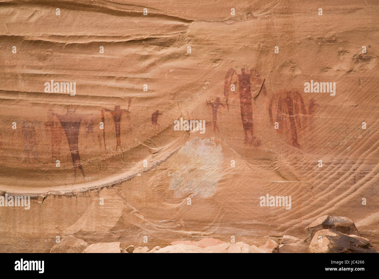 Buckhorn Wash Pictograph Panel, San Rafael Swell, Utah, USA Stock Photo ...