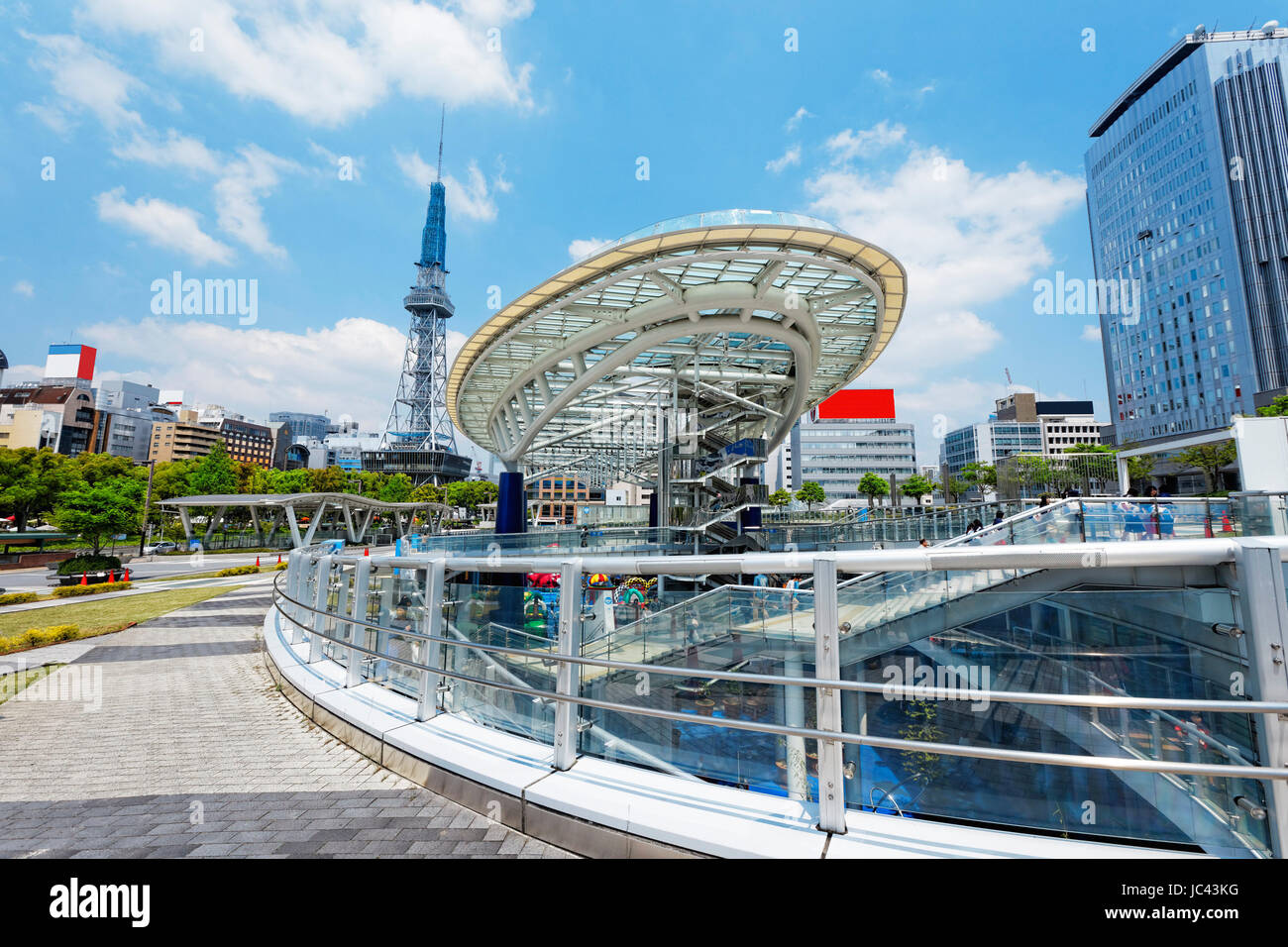 Nagoya, Japan city skyline with Nagoya Tower Stock Photo - Alamy