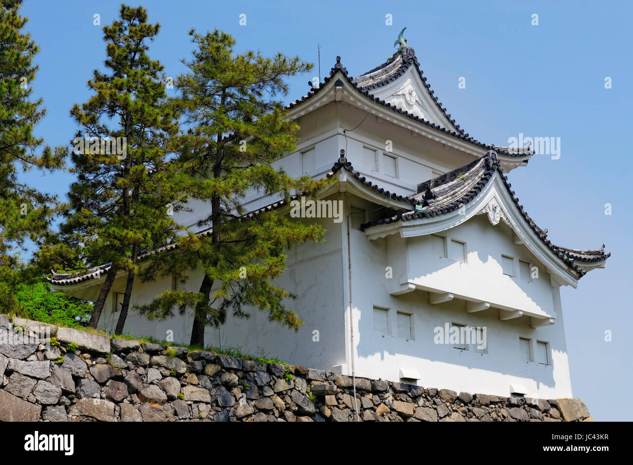 Nagoya castle atop with golden tiger fish head pair called "King Cha ...