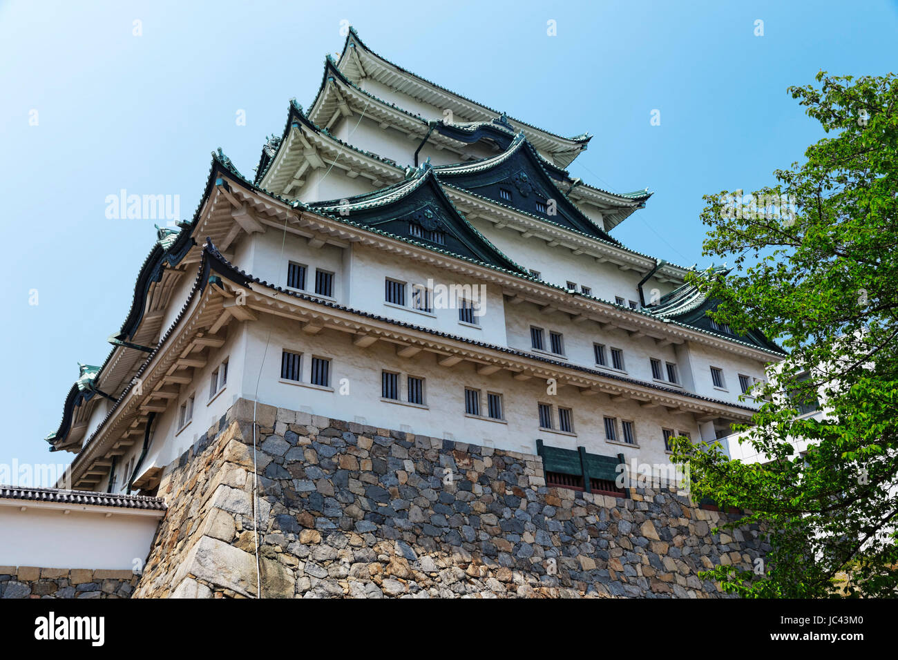 Nagoya castle atop with golden tiger fish head pair called "King Cha ...