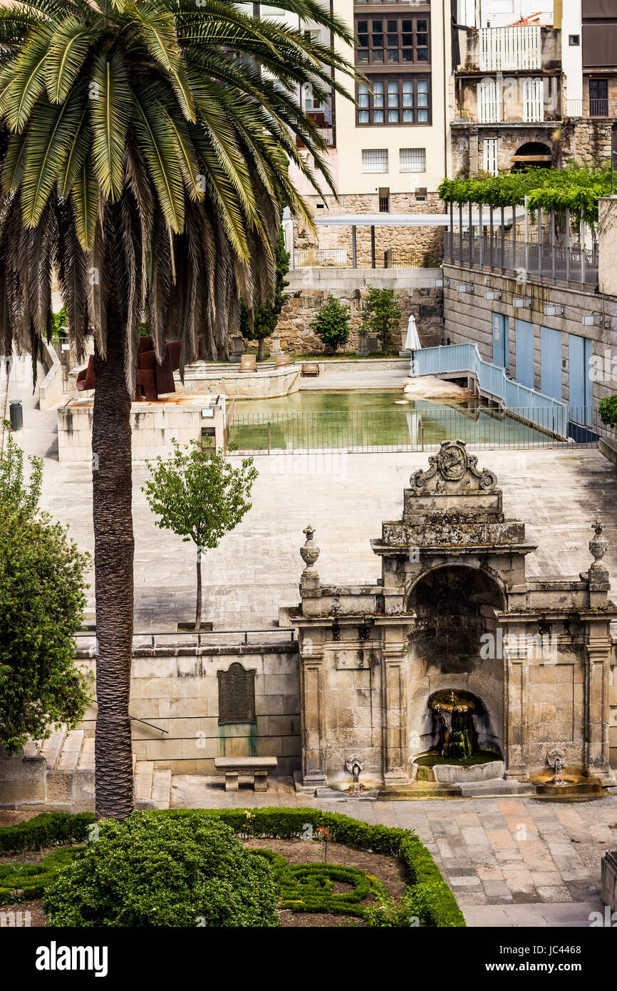 Hot spring and spa with medicinal properties in Spain Stock Photo - Alamy