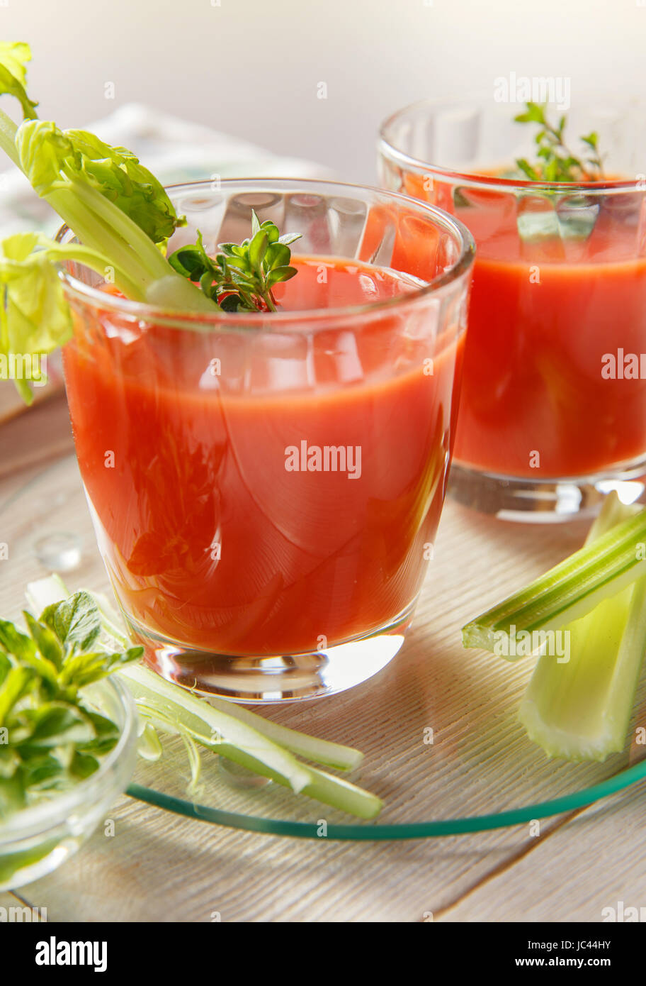 Two glasses tomato juice hi-res stock photography and images - Alamy