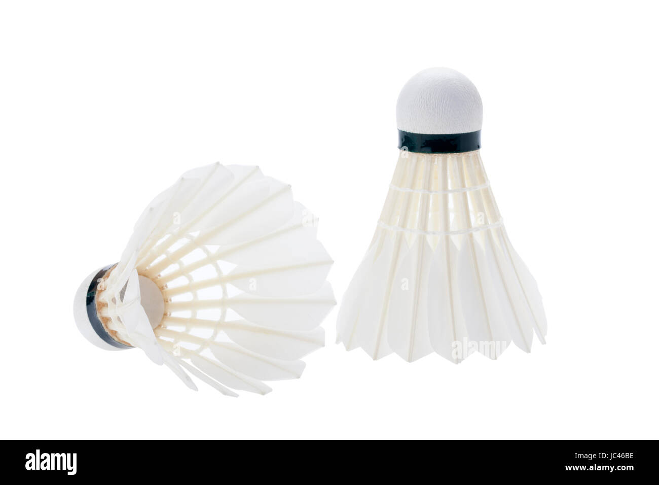 white shuttlecock isolate on white background with path Stock Photo - Alamy