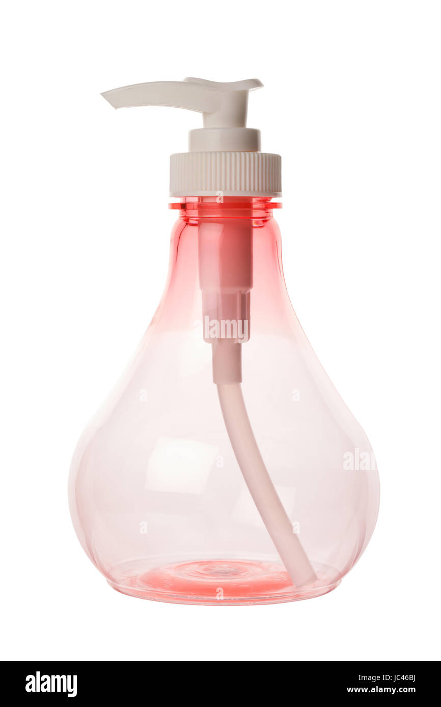 Red water atomizer isolated on white background Stock Photo - Alamy