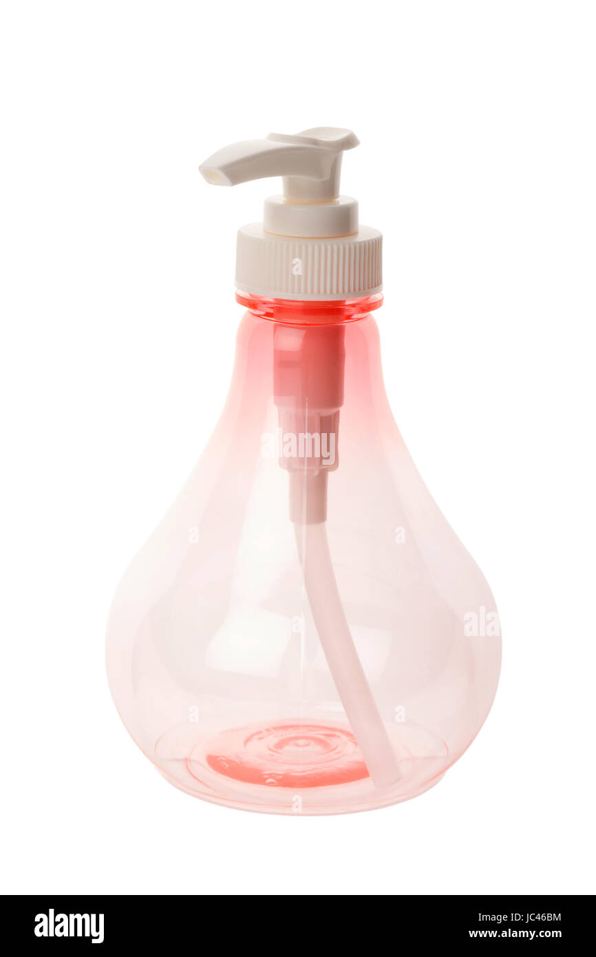 Red water atomizer isolated on white background Stock Photo - Alamy