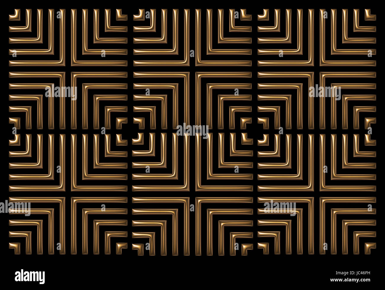 Illustration of repeating square, tiled and spaced creating optical ...