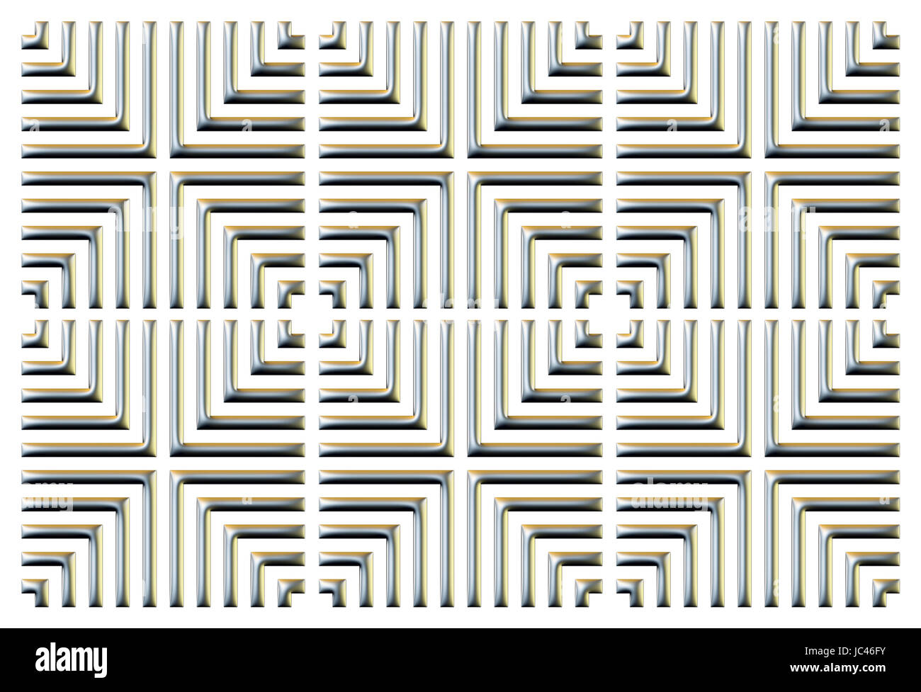 Illustration of repeating square, tiled and spaced creating optical ...