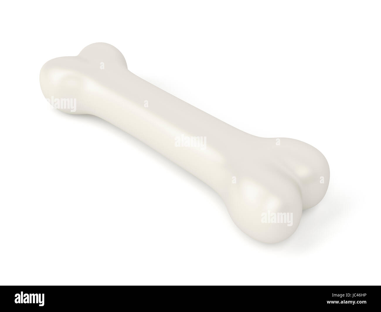 Bone on white background, 3d illustration Stock Photo - Alamy
