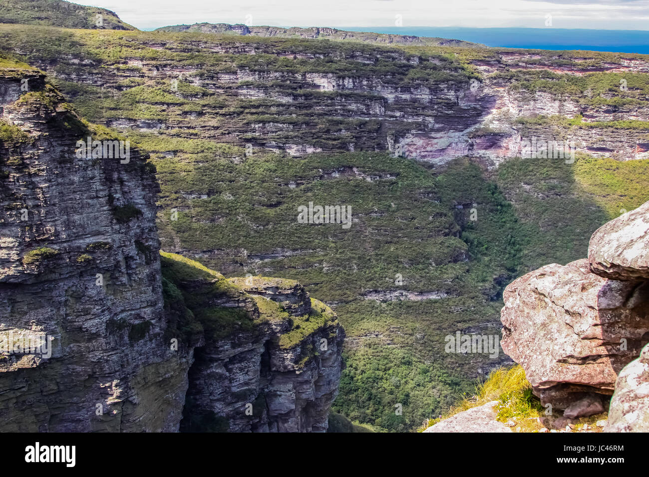 View from Chachoeira da Fumaca, Chapada Diamantina, Brazil Stock Photo ...