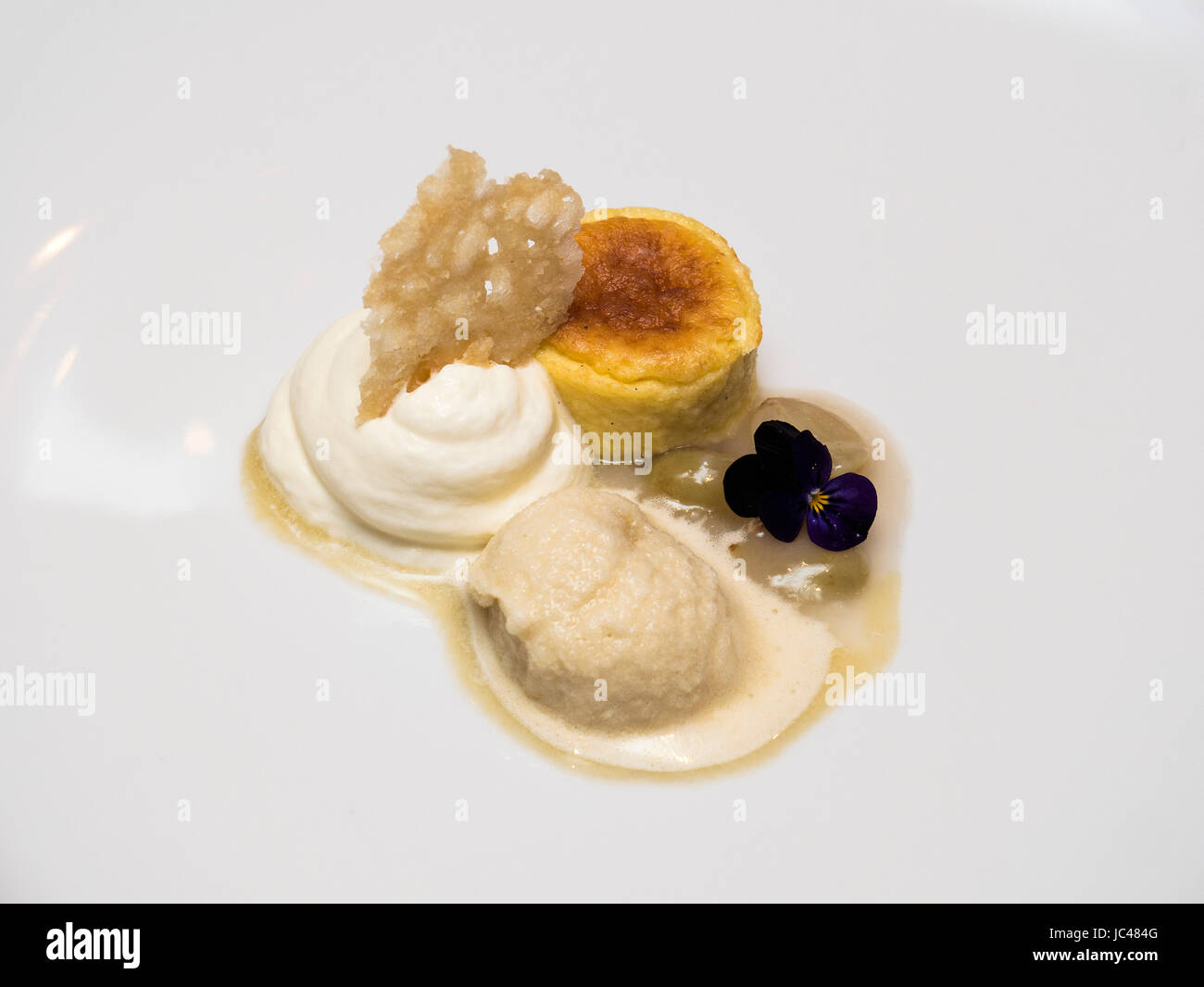 dessert, Restaurant of castle Wartegg, Canton Thurgau, Switzerland ...