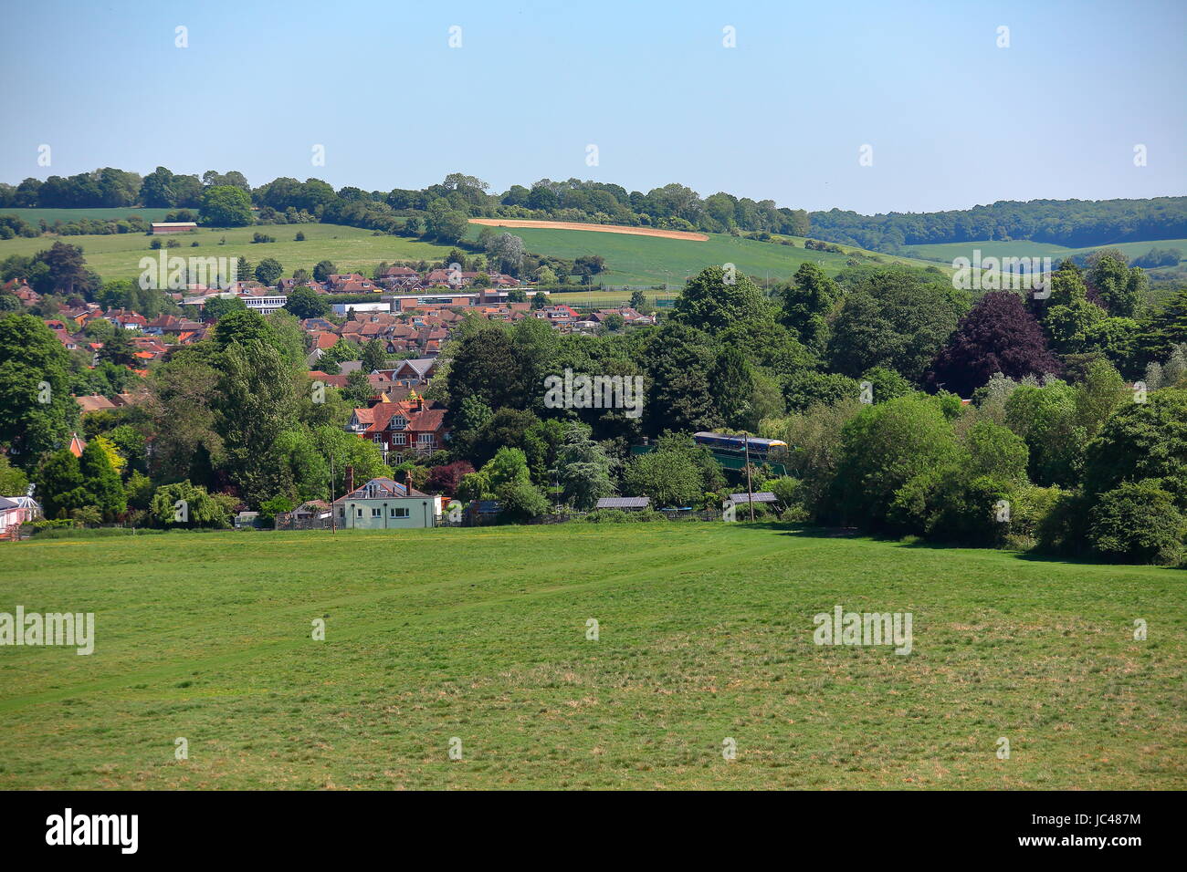 The riverside community of Bourne End in Buckinghamshire spread from ...
