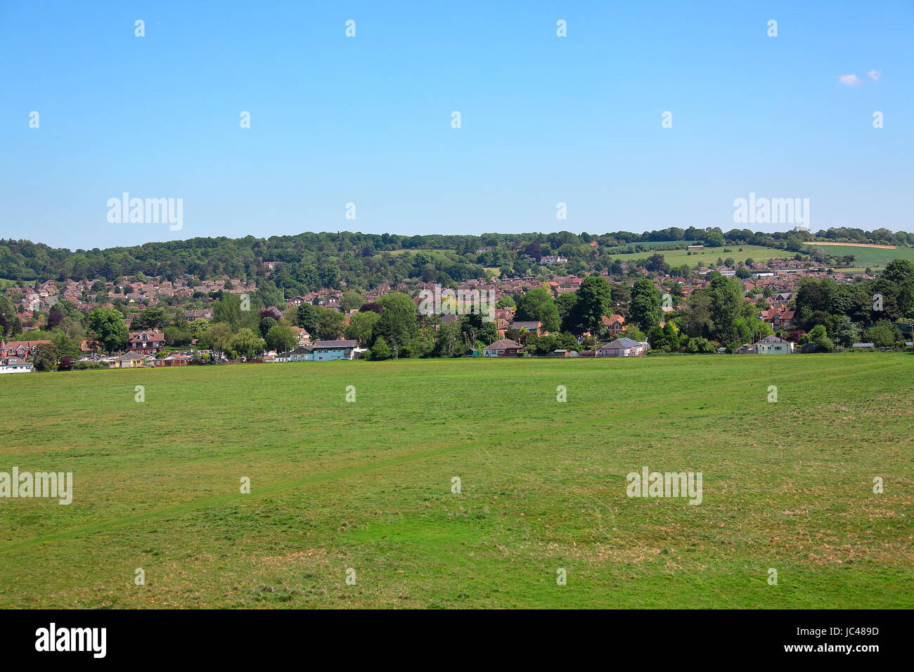 The riverside community of Bourne End in Buckinghamshire spread from ...