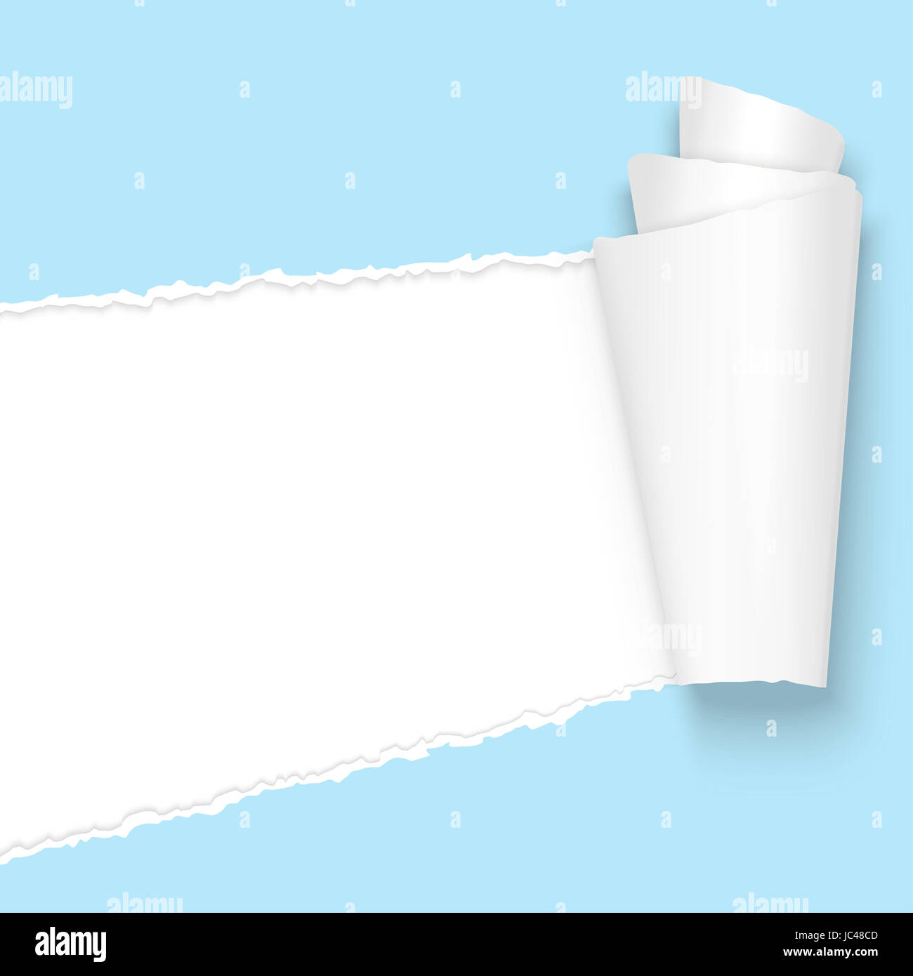 vector of ripped open paper light blue Stock Photo - Alamy