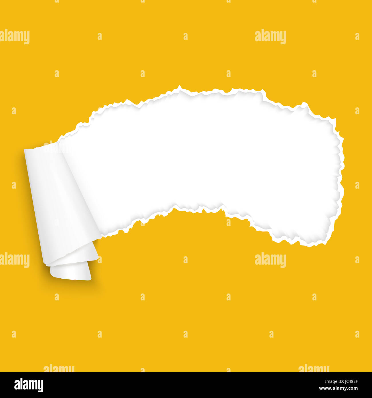 vector of ripped open paper colored orange Stock Photo - Alamy