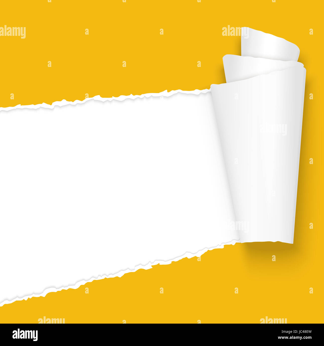 vector of ripped open paper colored orange Stock Photo - Alamy