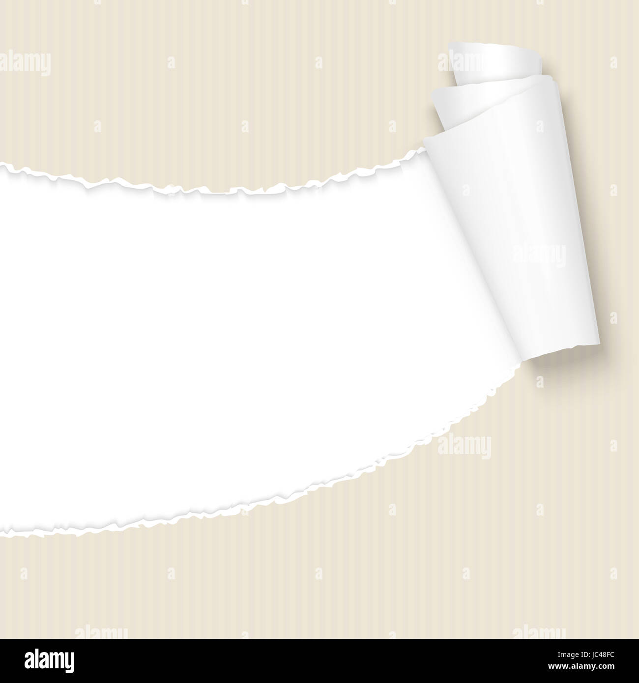 vector of ripped open paper brown cardboard Stock Photo - Alamy