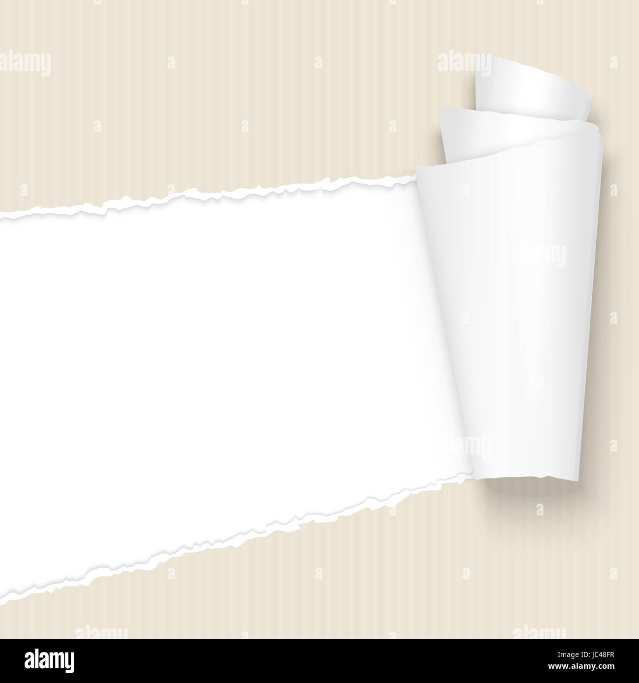 vector of ripped open paper brown cardboard Stock Photo - Alamy