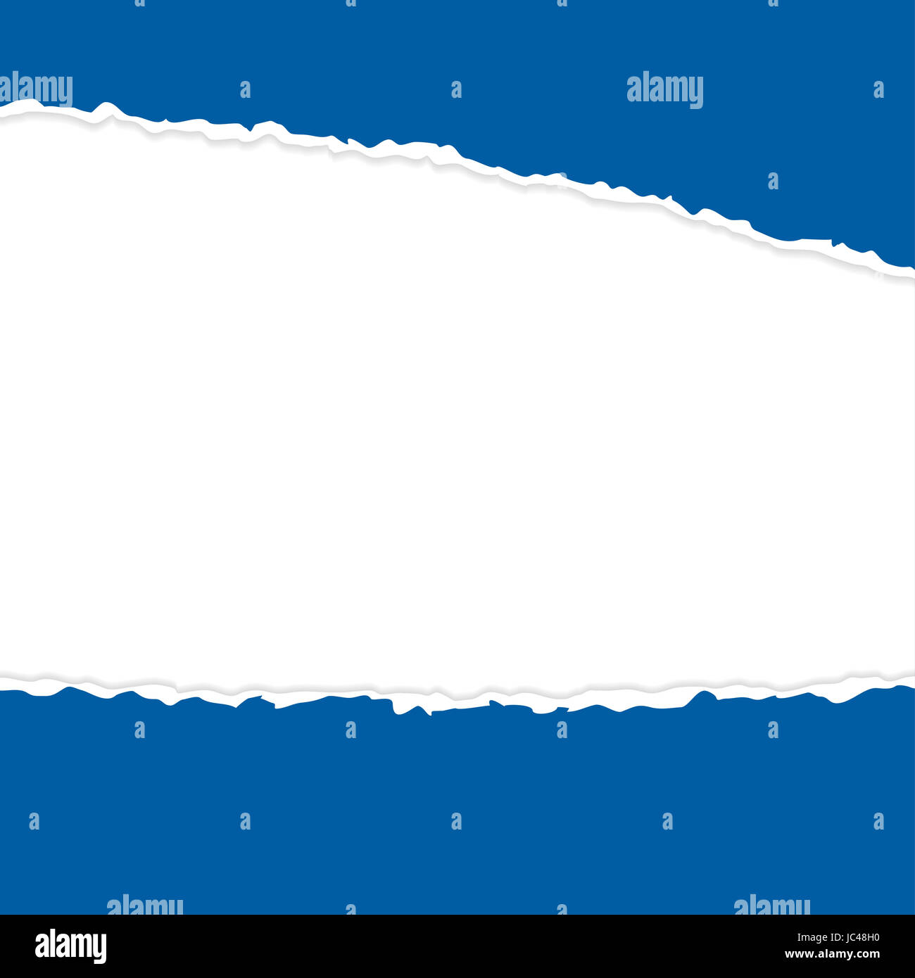 vector of ripped open paper colored blue Stock Photo - Alamy
