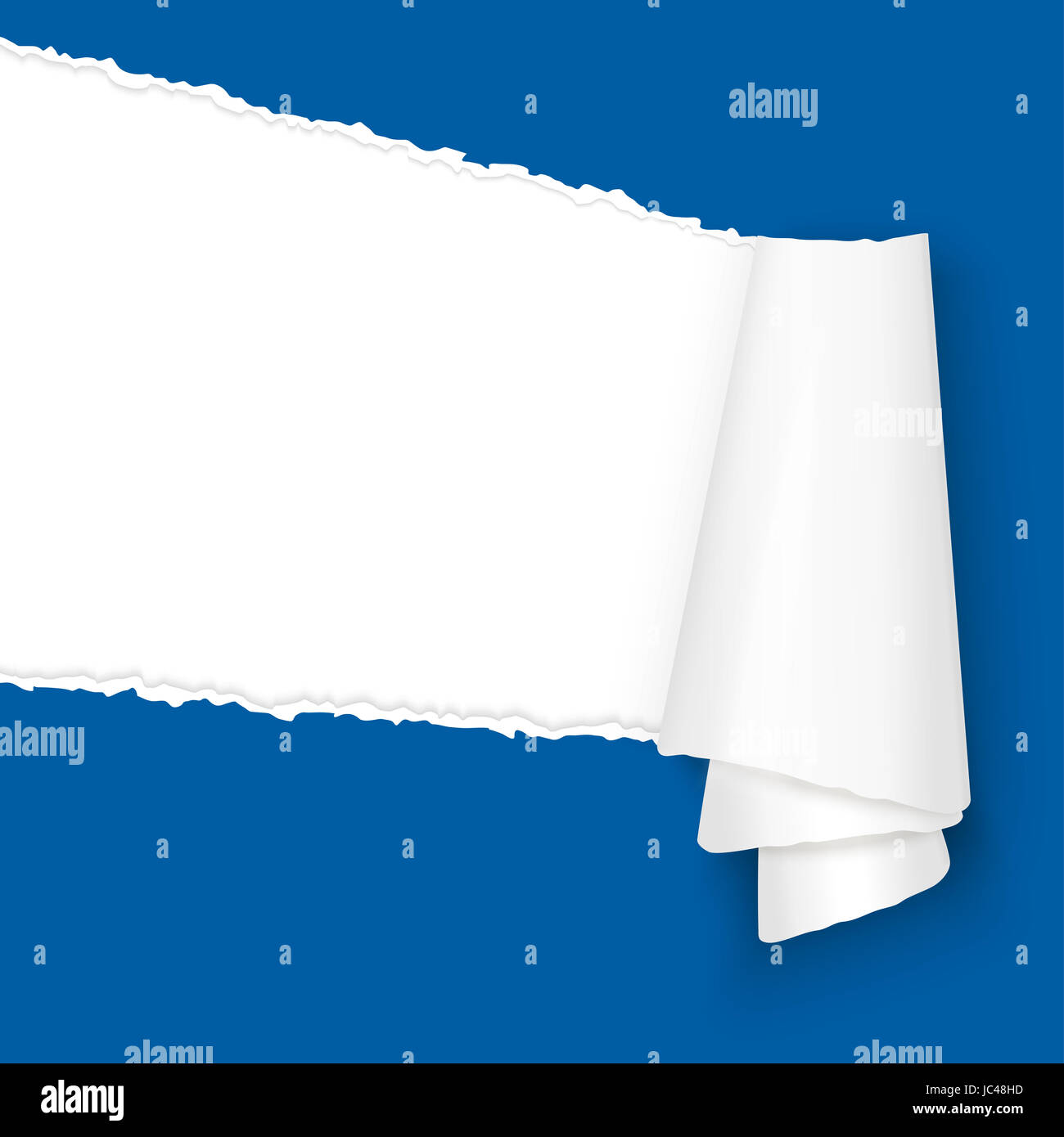 vector of ripped open paper colored blue Stock Photo - Alamy