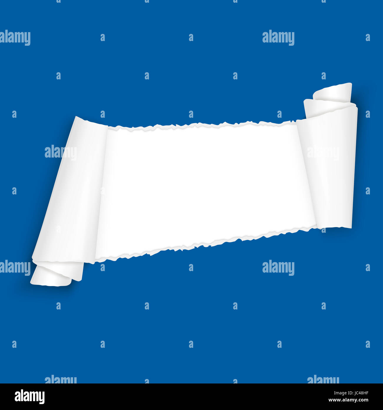 vector of ripped open paper colored blue Stock Photo - Alamy