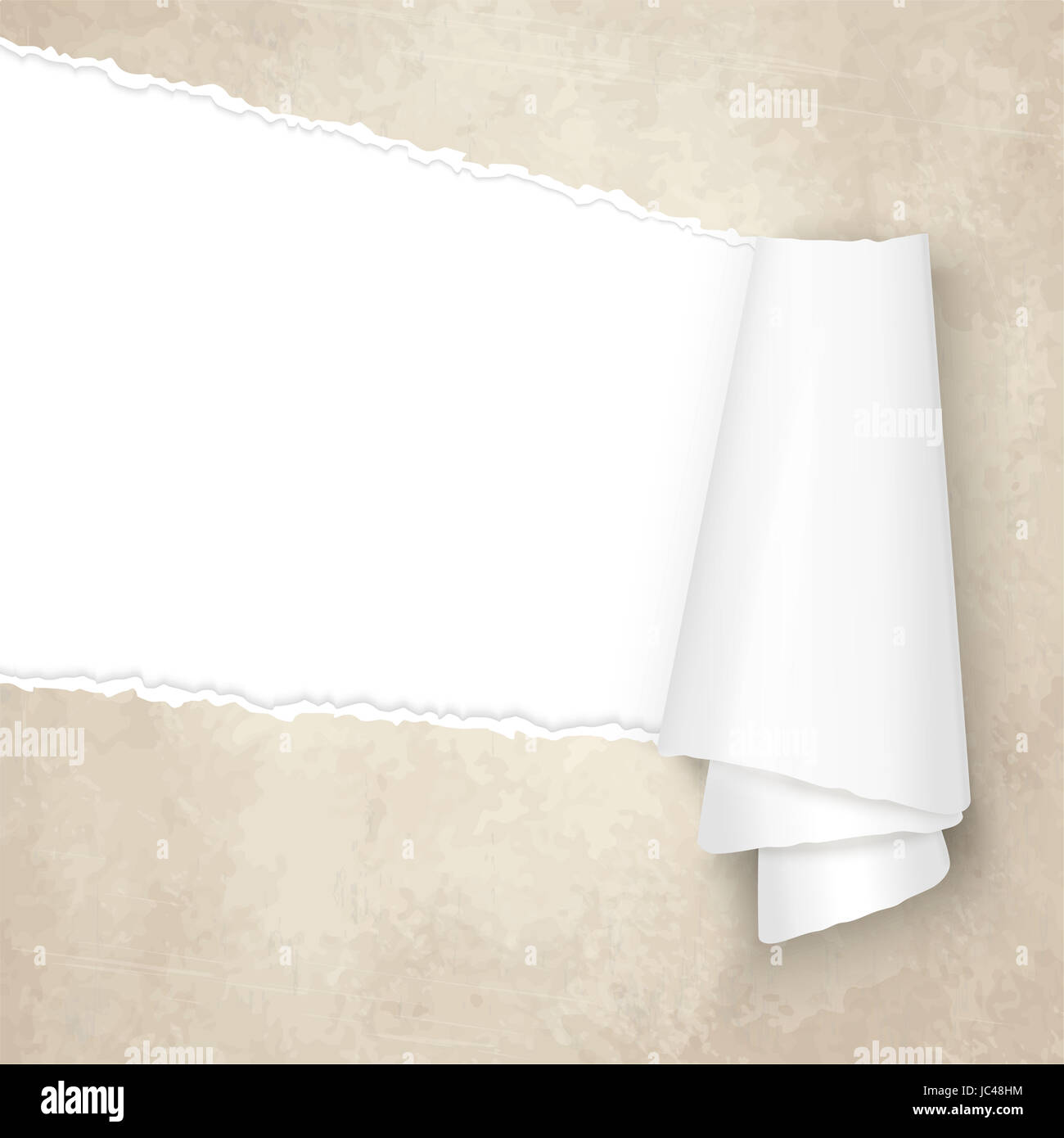 vector of ripped openold vintage paper Stock Photo - Alamy