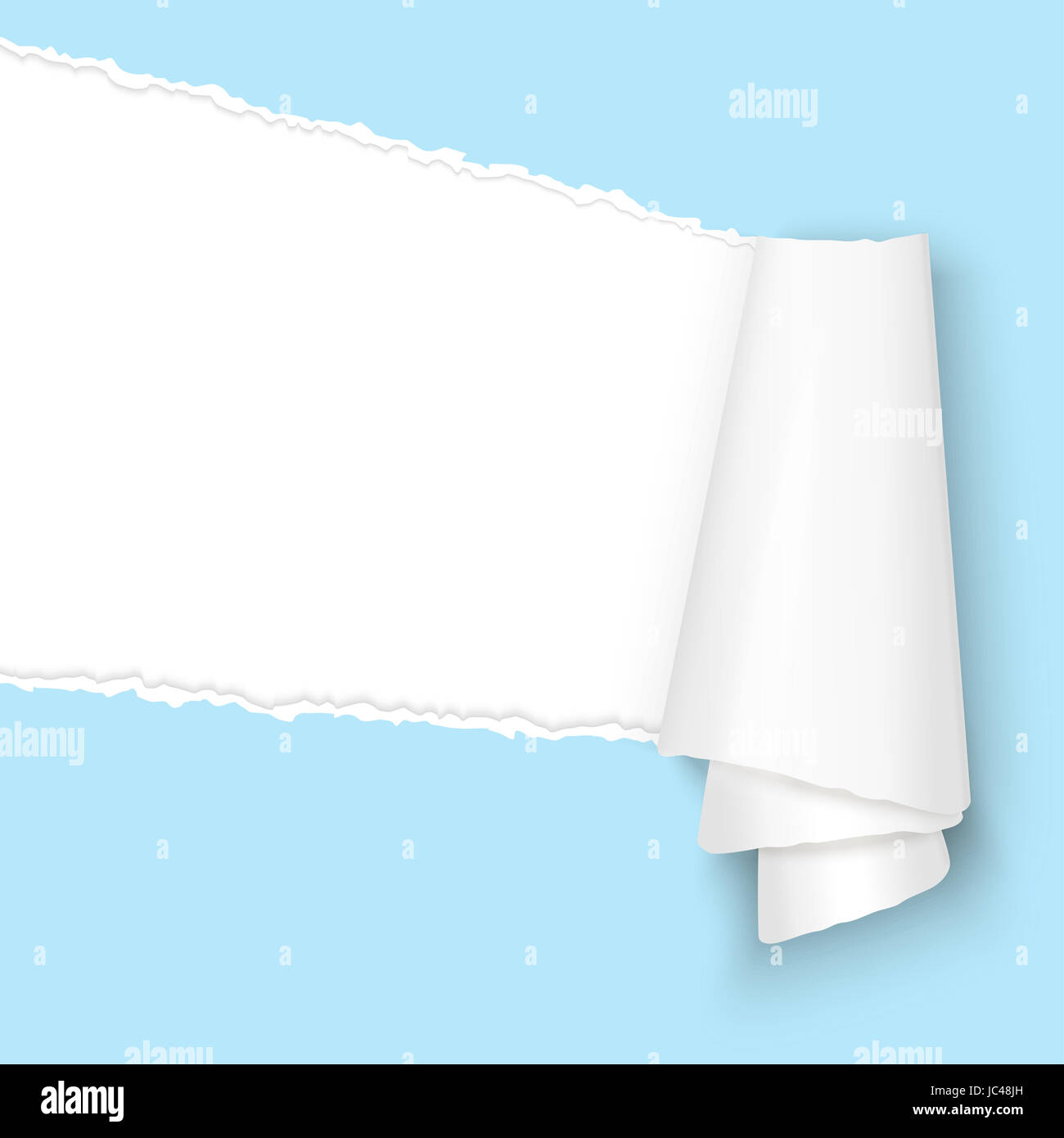 vector of ripped open paper light blue Stock Photo - Alamy