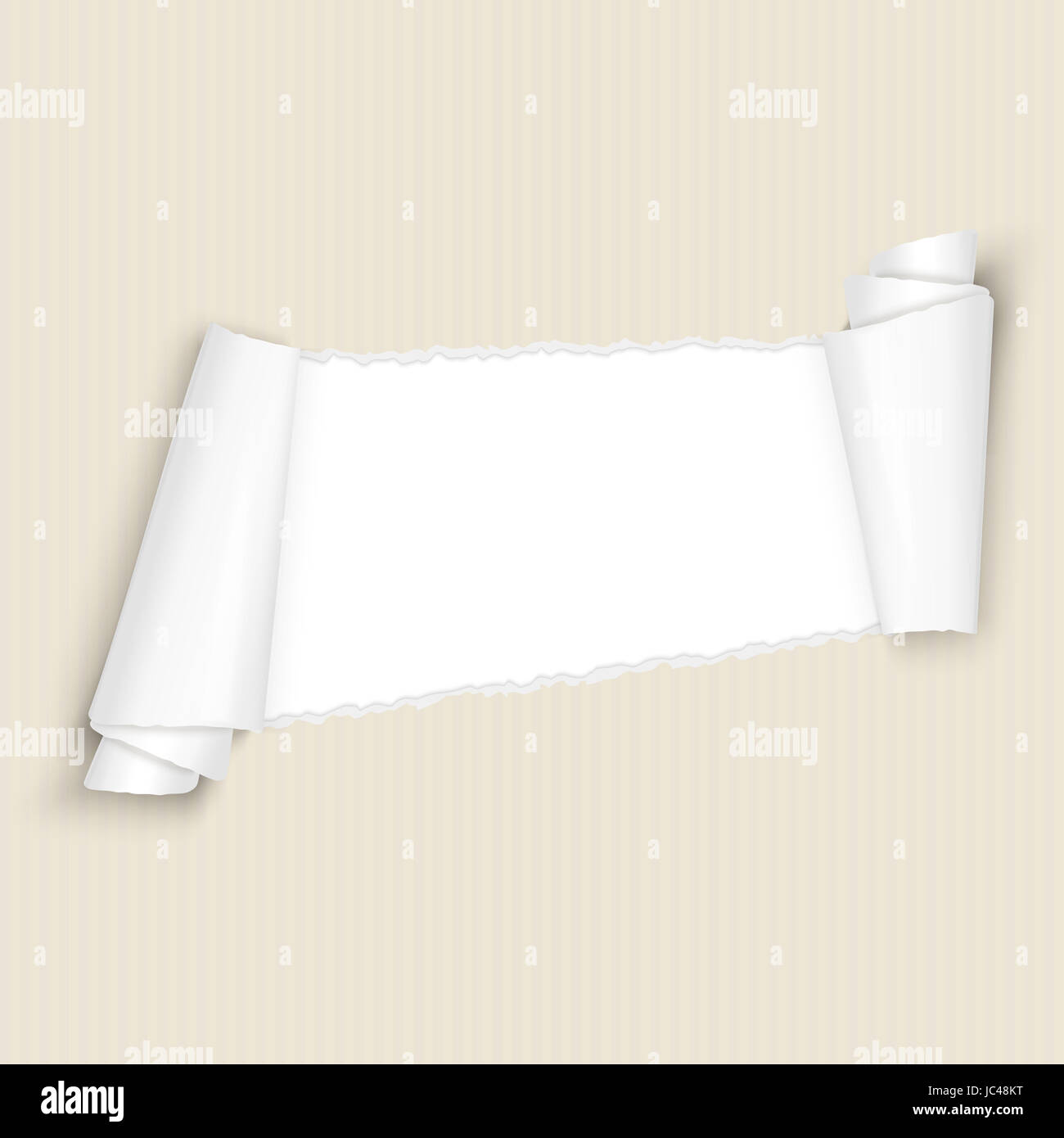 vector of ripped open paper brown cardboard Stock Photo - Alamy