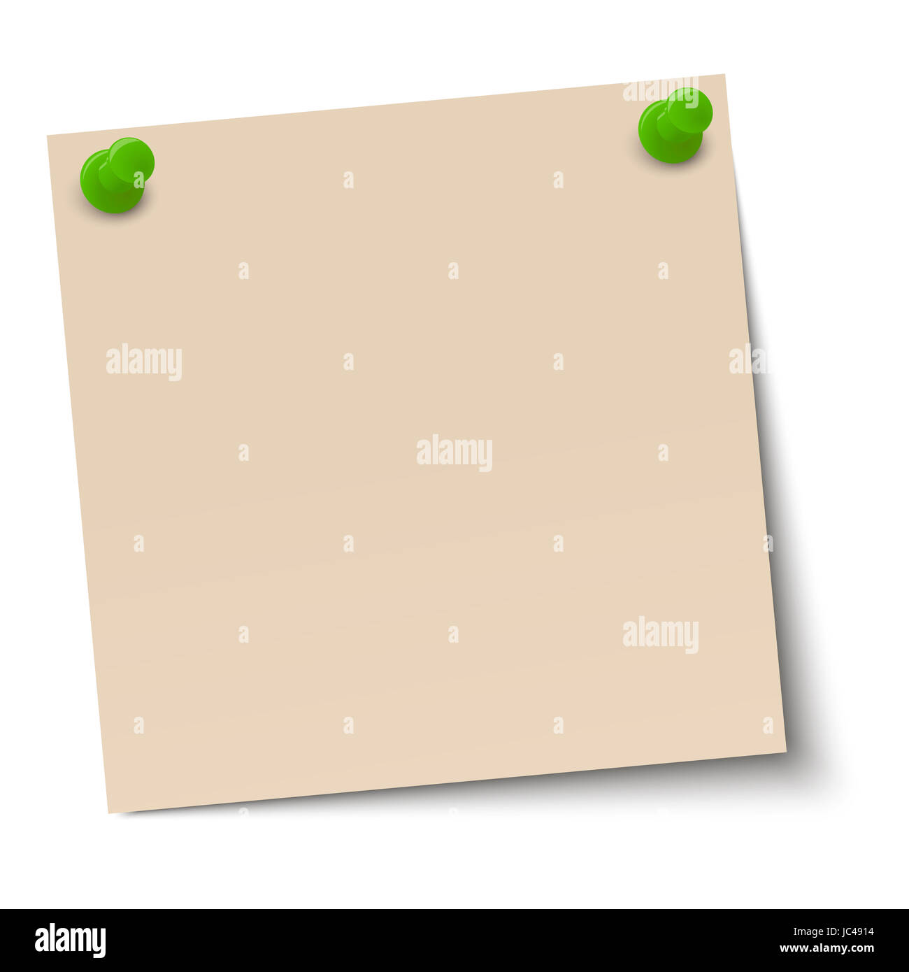 memo / note with pin Stock Photo - Alamy