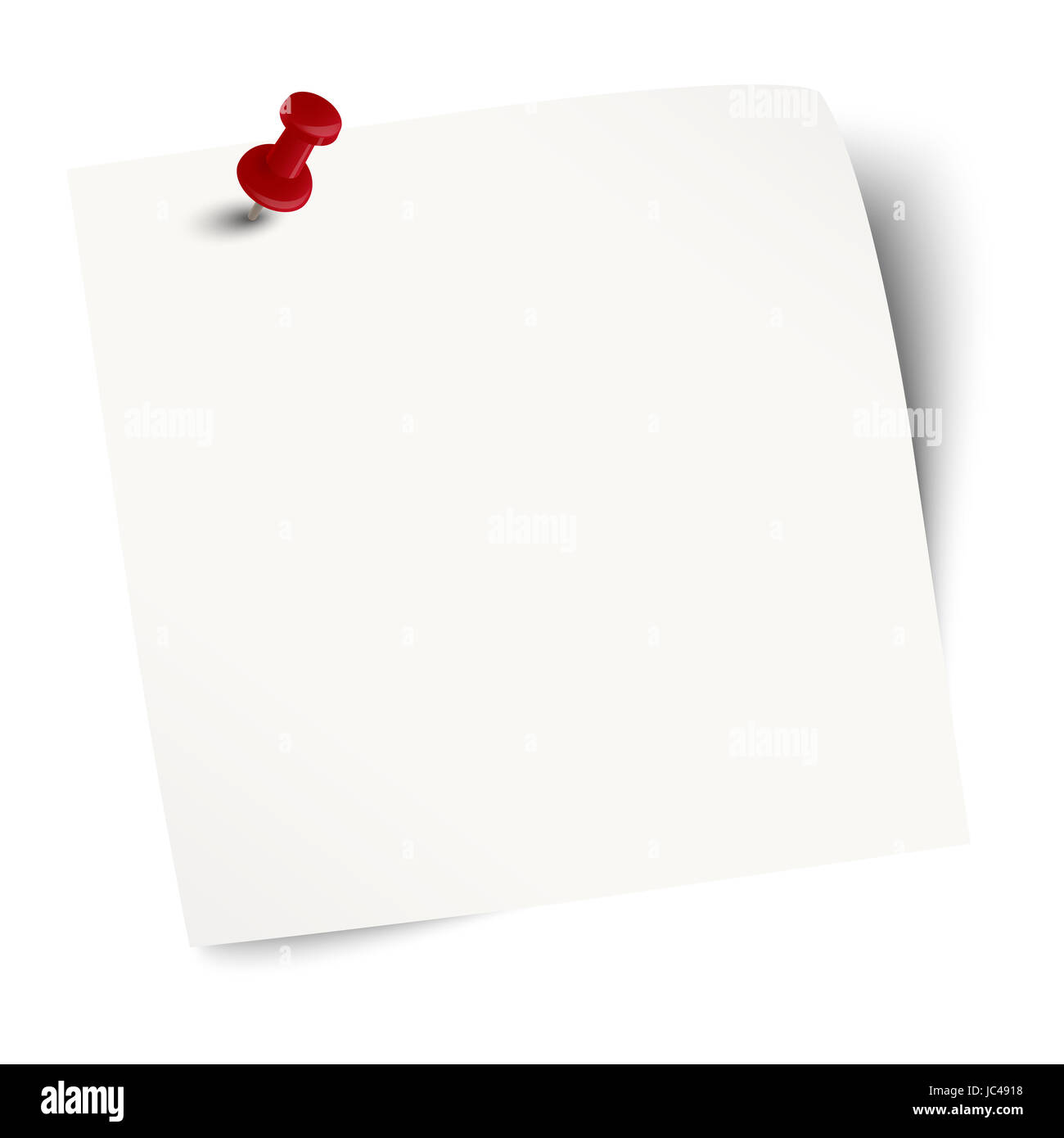 memo / note with pin Stock Photo - Alamy