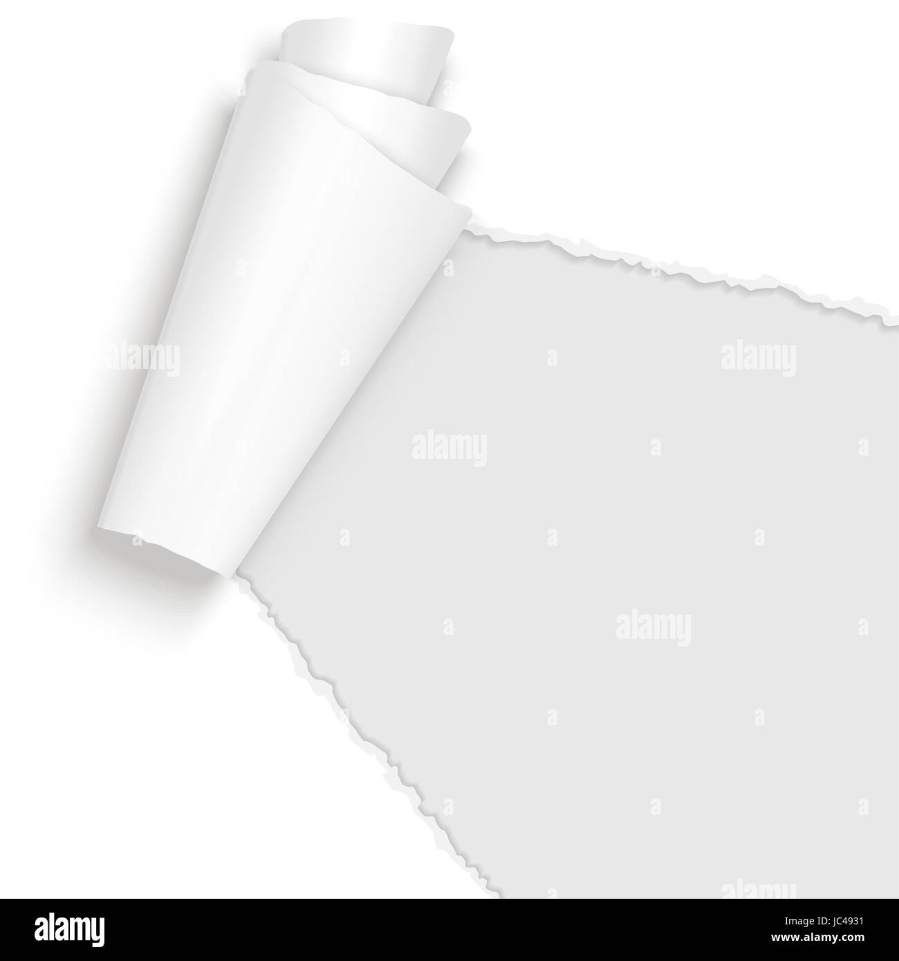 vector of ripped open paper colored white Stock Photo - Alamy
