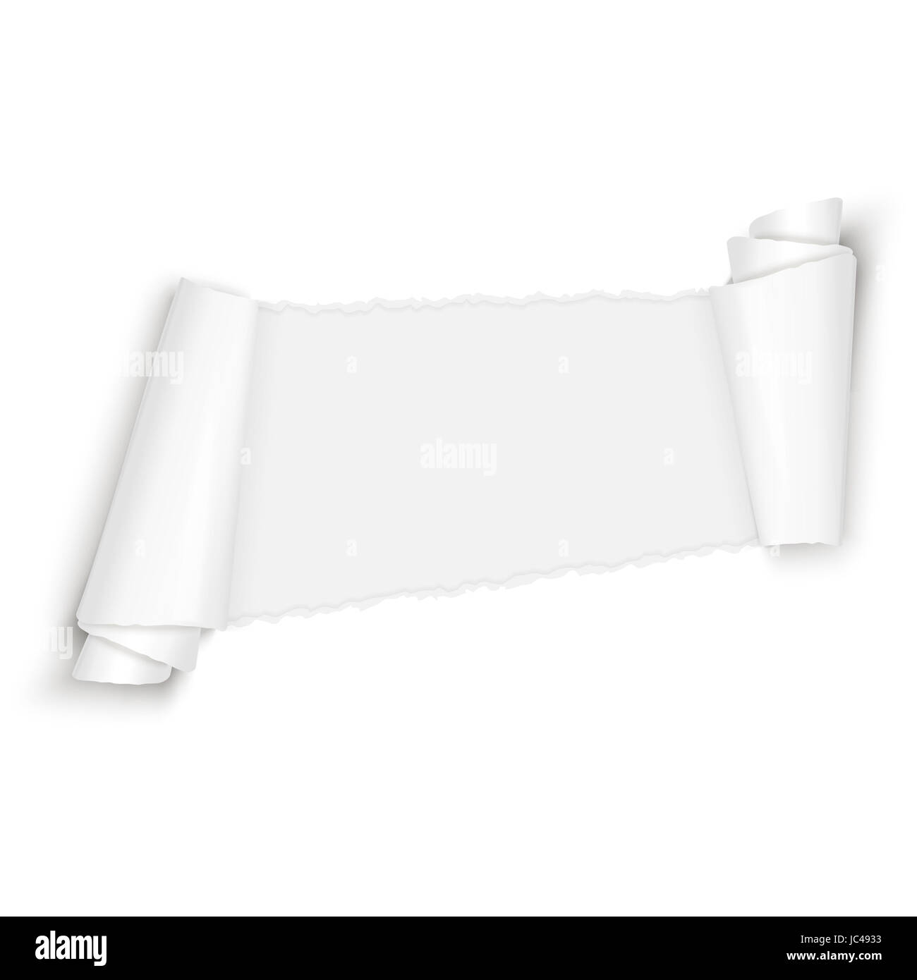 vector of ripped open paper colored white Stock Photo - Alamy
