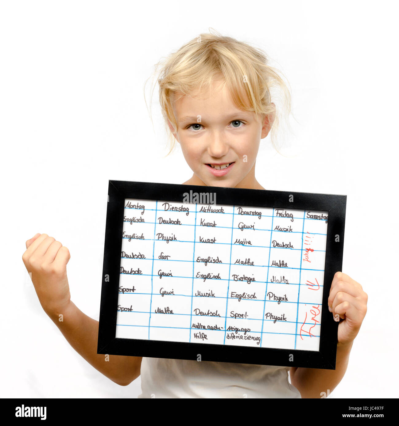 German school timetable hi-res stock photography and images - Alamy