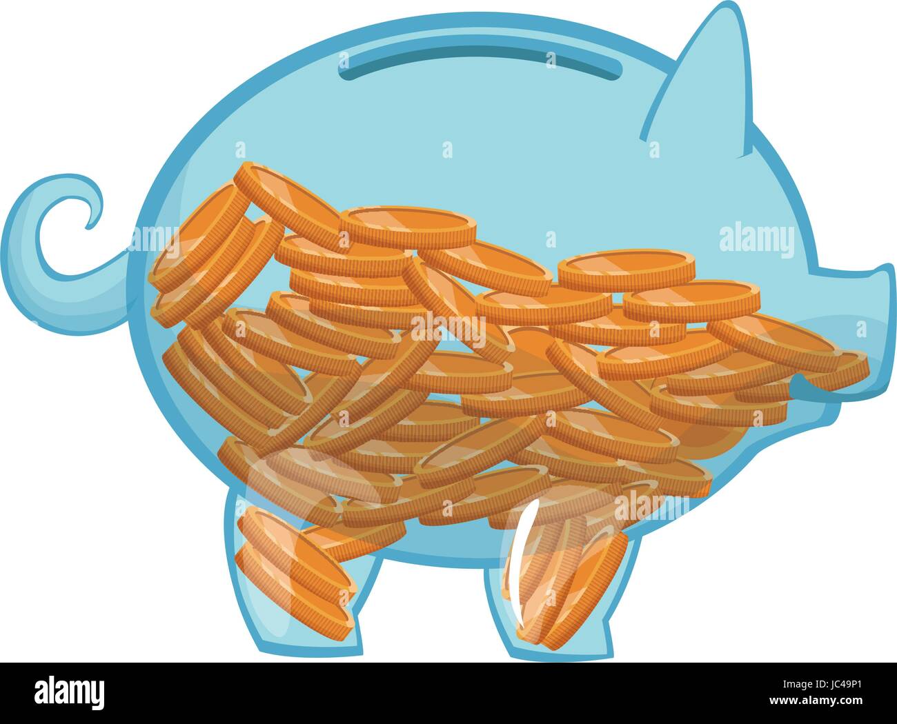 Piggybank metal coins hi-res stock photography and images - Alamy