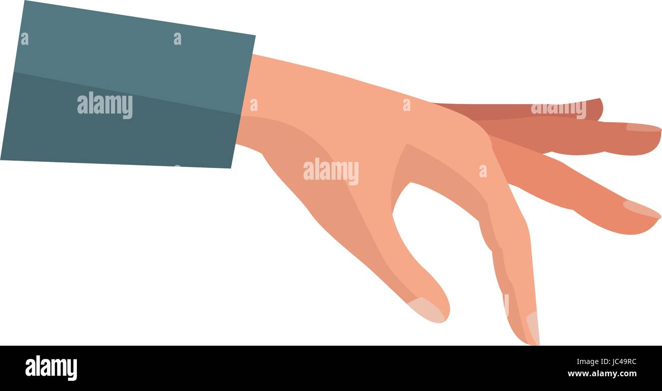 cartoon human hand man gesture icon Stock Vector Image & Art - Alamy