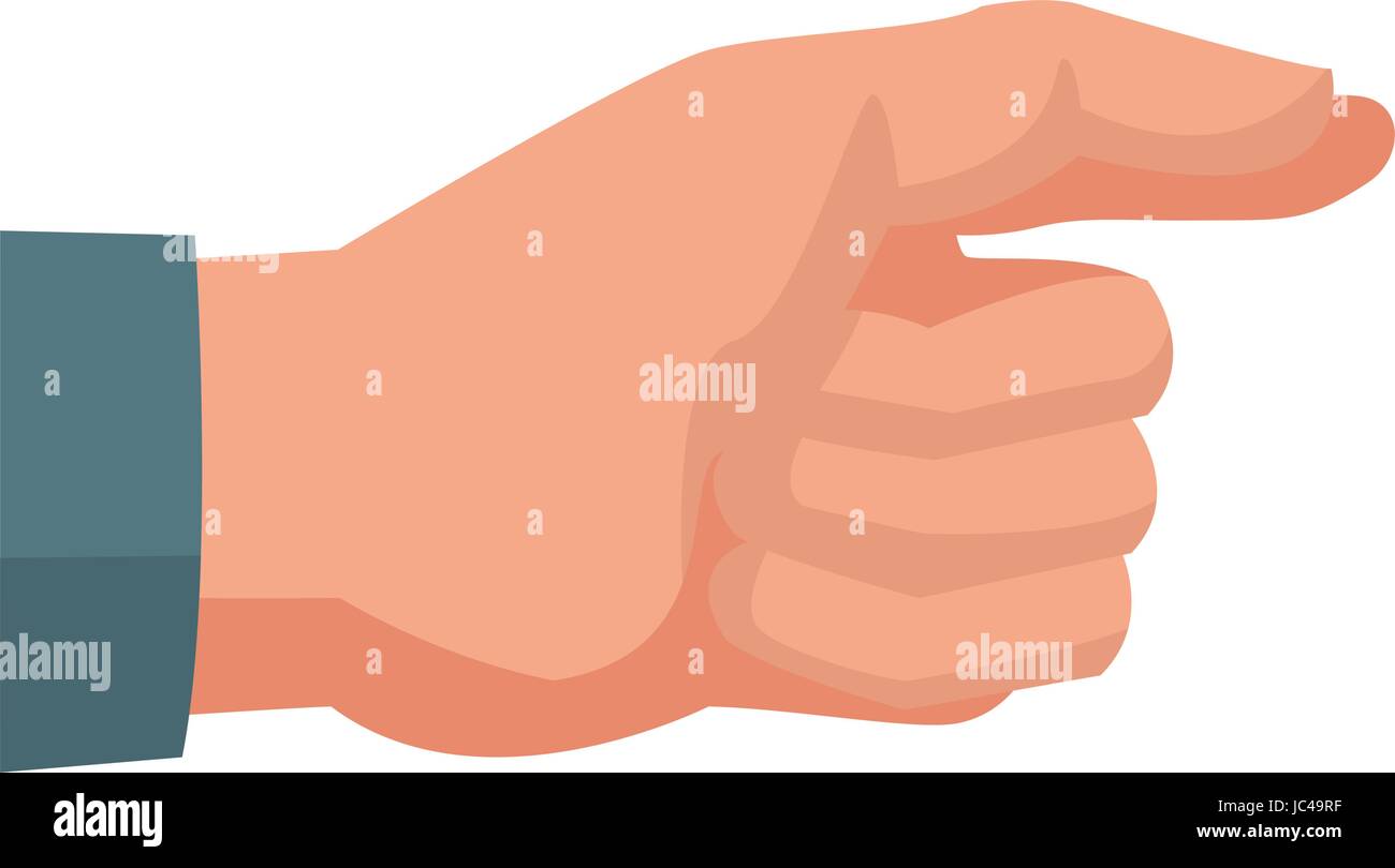cartoon human hand man gesture icon Stock Vector Image & Art - Alamy
