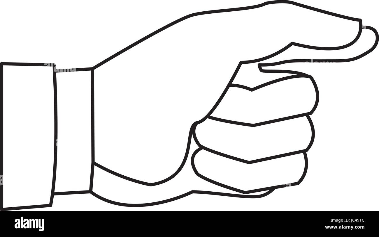 cartoon human hand man gesture icon Stock Vector Image & Art - Alamy