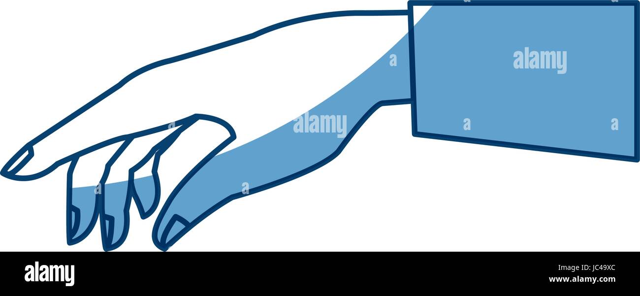 cartoon human hand man gesture icon Stock Vector Image & Art - Alamy