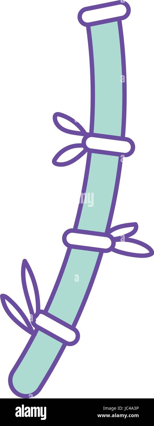 Icon bamboo stick cartoon Stock Vector Images - Alamy